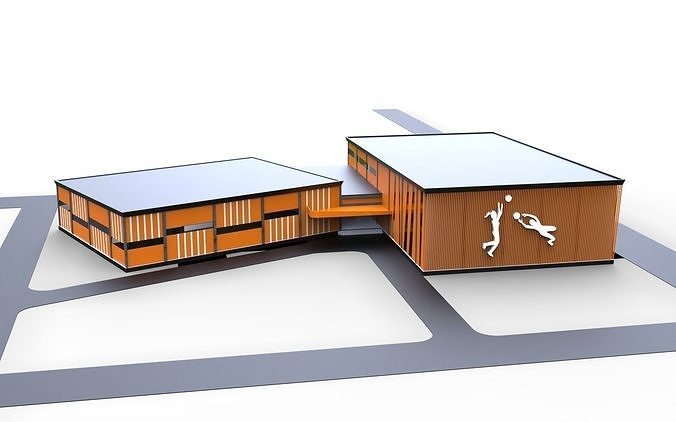 Indoor Sports Complex 3D model | CGTrader