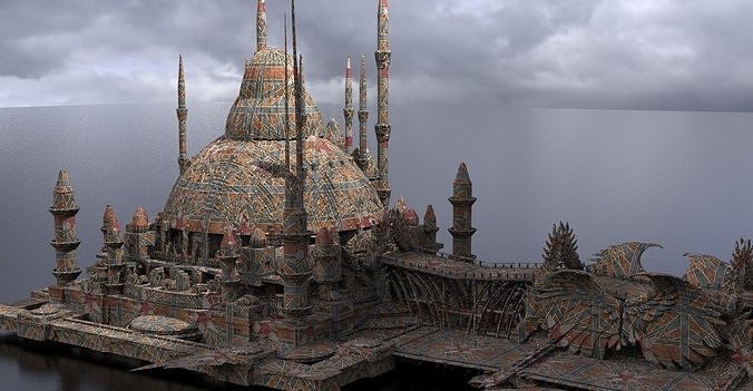 Drake Dragon Temple 2 3D model | CGTrader