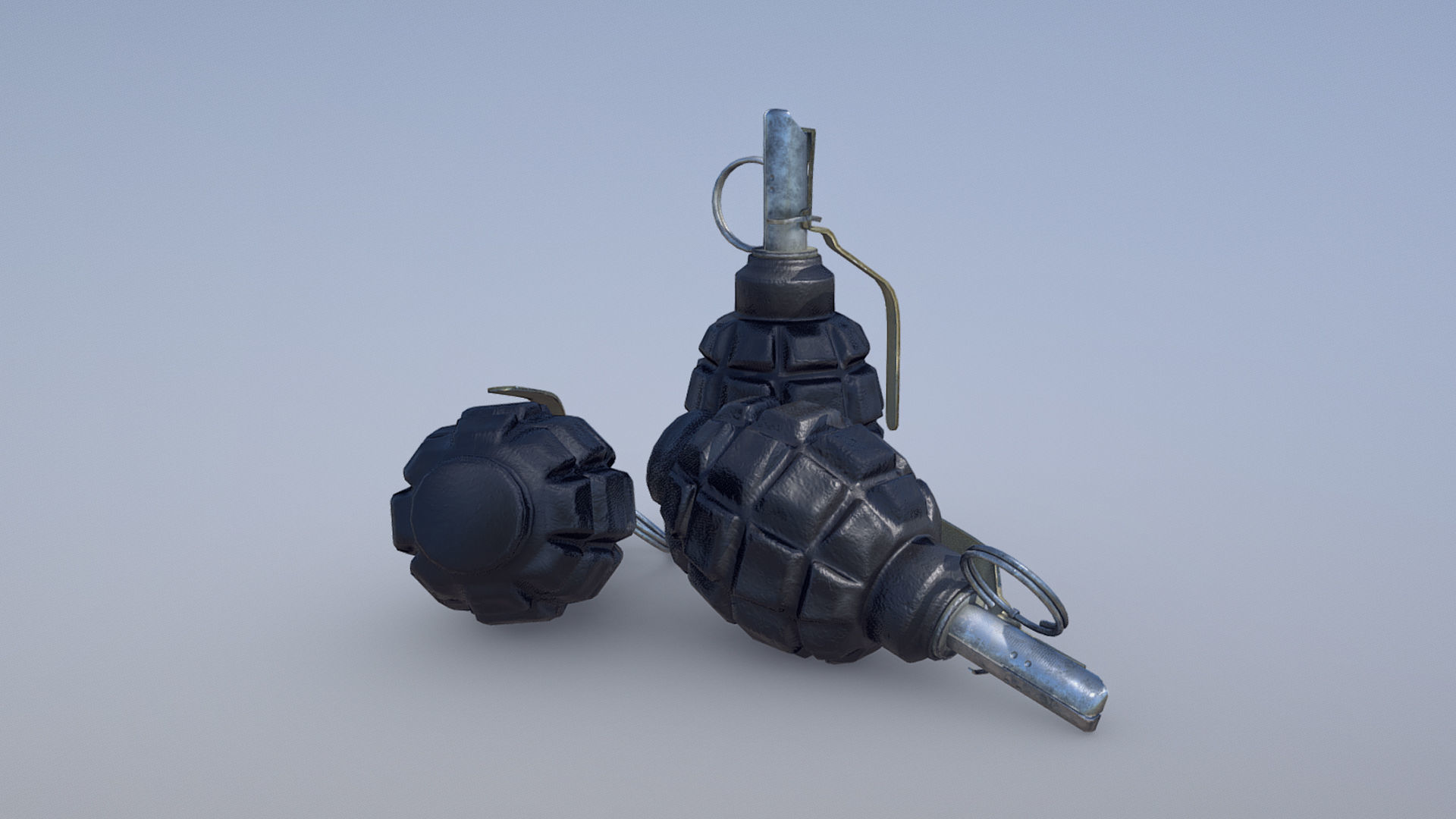 3D model Ammo Grenade F1-UZRGM-2 Black VR / AR / low-poly | CGTrader