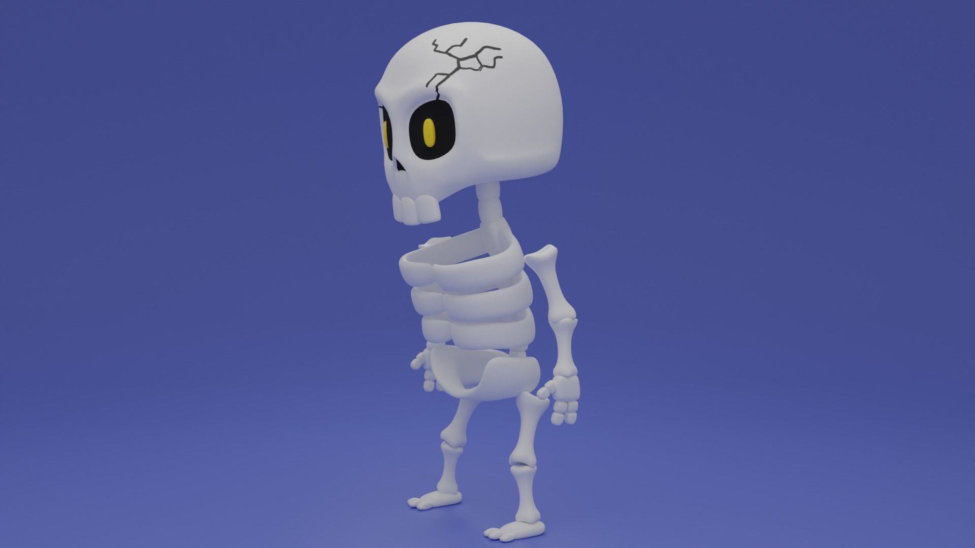 3D model Skeleton Chibi Cute VR / AR / low-poly | CGTrader