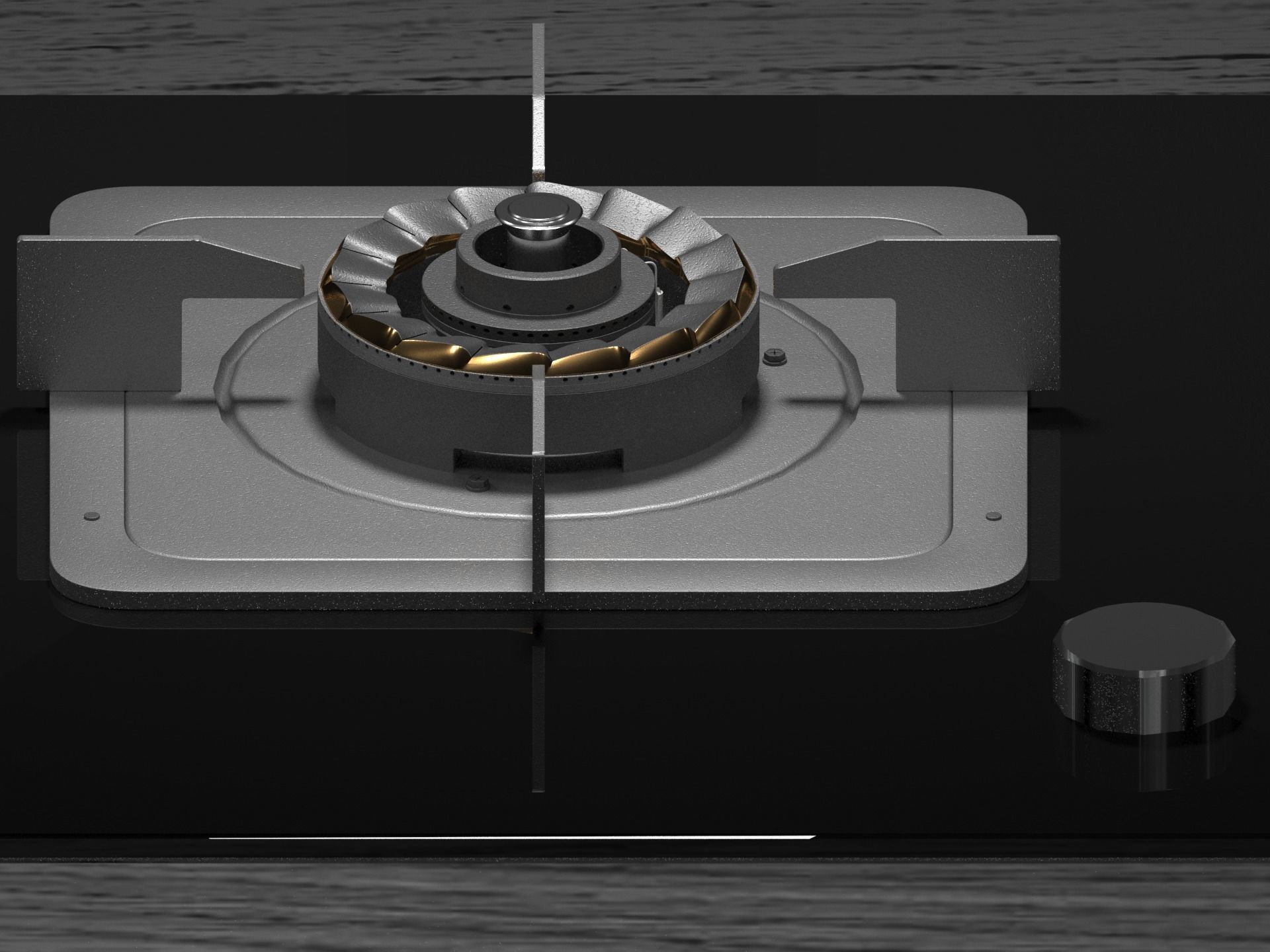 Vantage gas stove 3D model | CGTrader