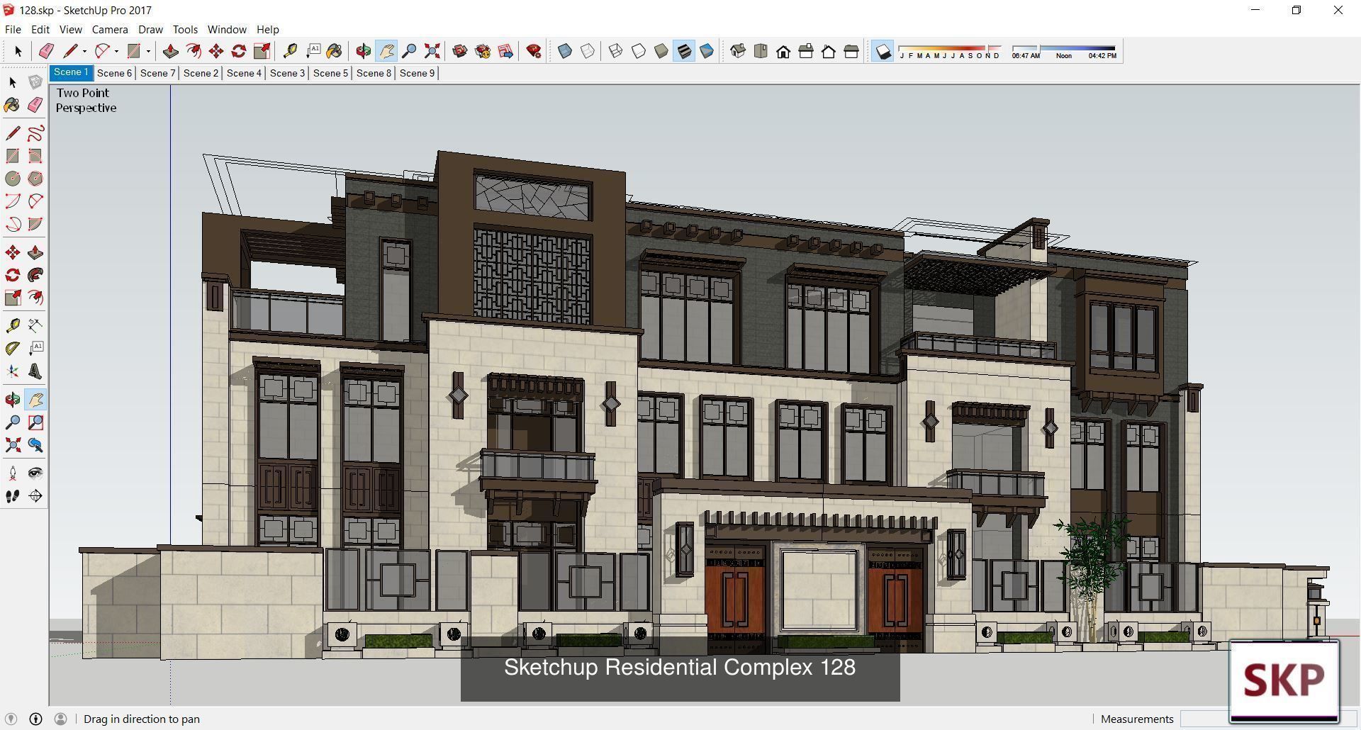 Collection 27 Sketchup Residential Complex models | CGTrader
