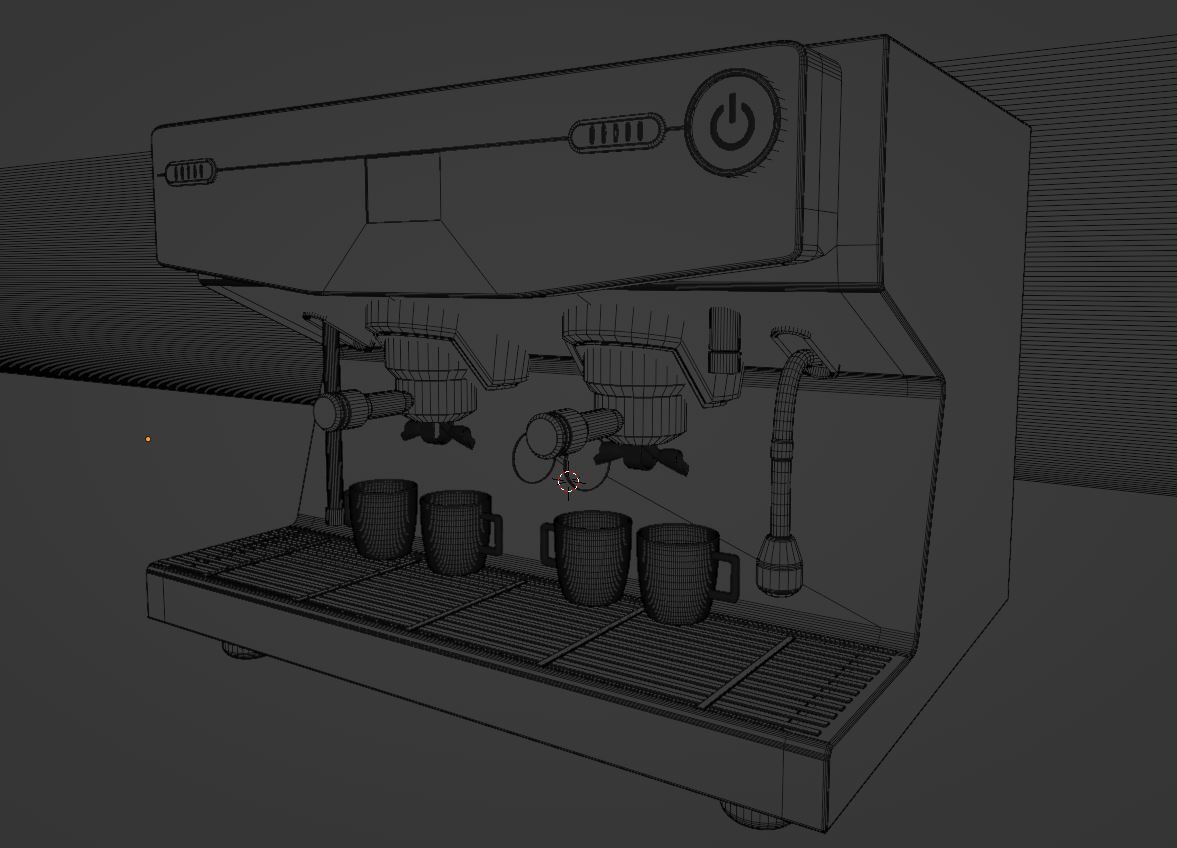 Industrial coffee making machine 3D model | CGTrader