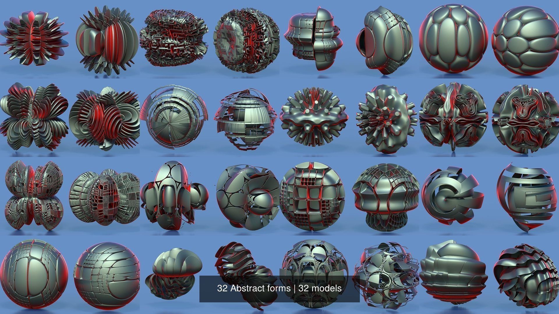 32 Abstract forms 3D Model Collection | CGTrader