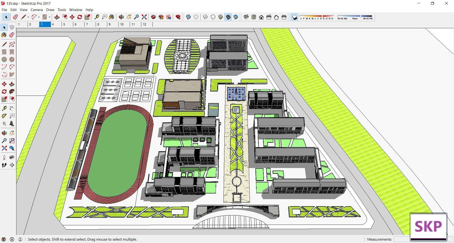 Sketchup School and University 135 3D model | CGTrader