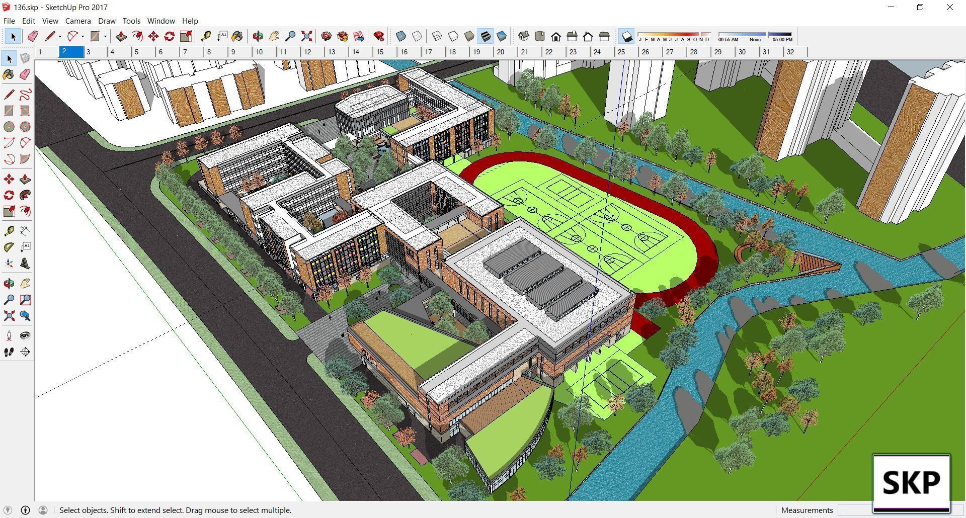 Sketchup School and University 136 3D model | CGTrader