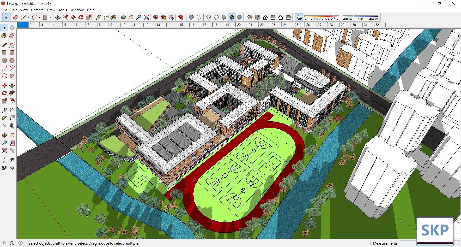 Sketchup School and University 136 3D model | CGTrader