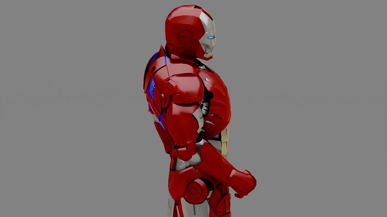 IRON MAN rigged - animated character 3D model animated rigged | CGTrader