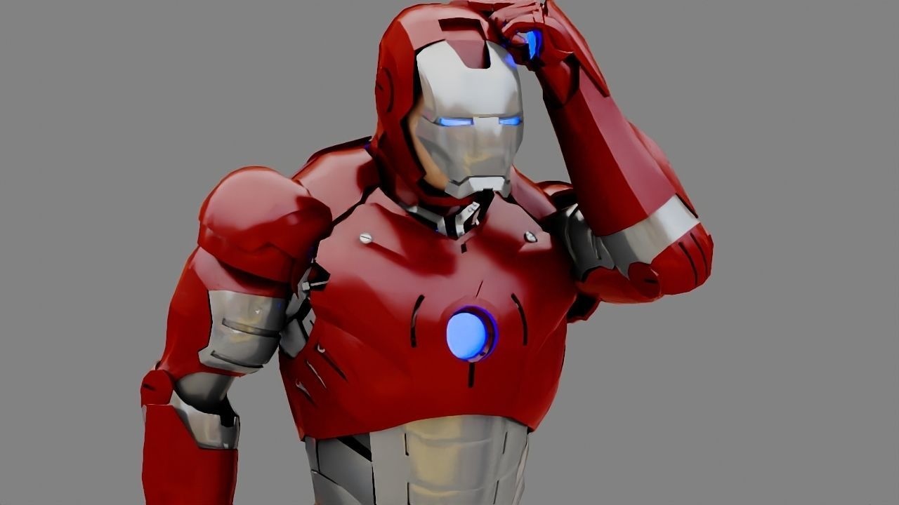 IRON MAN rigged - animated character 3D model animated rigged | CGTrader