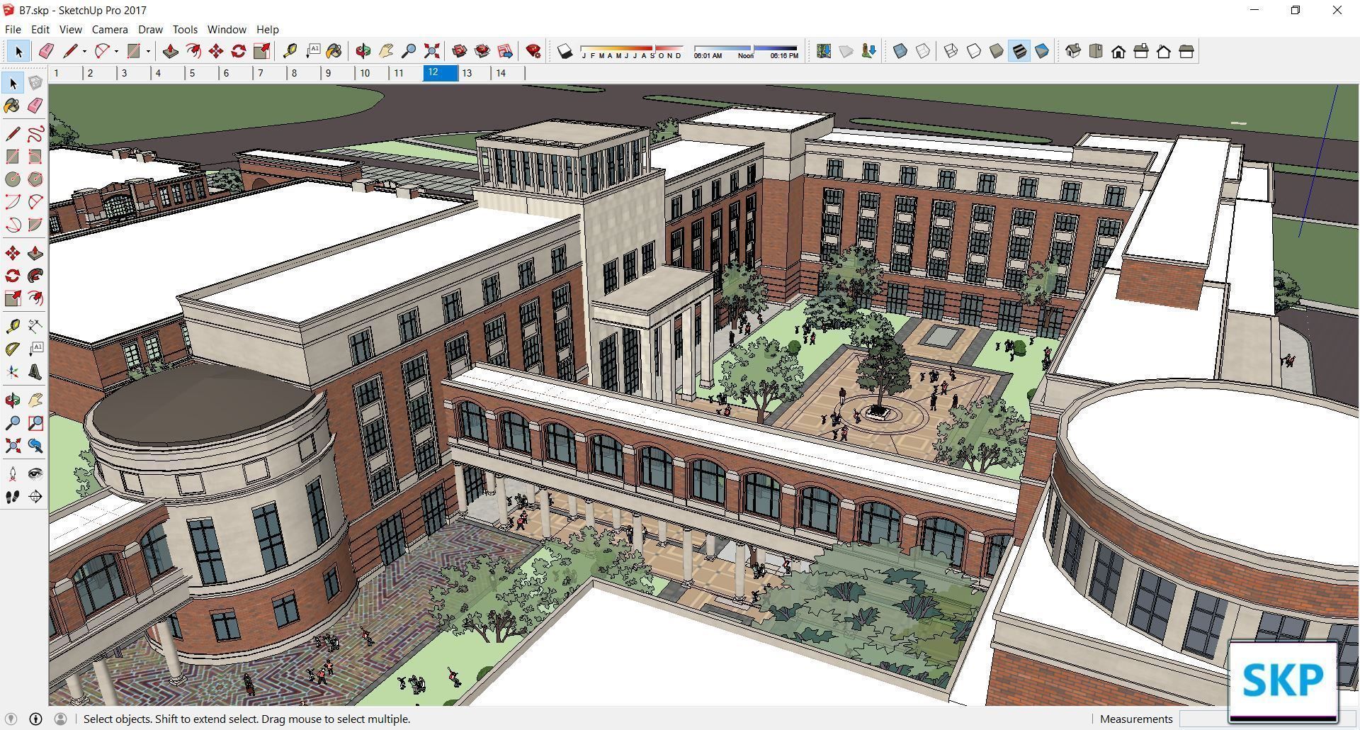 Sketchup School and University B7 3D model | CGTrader