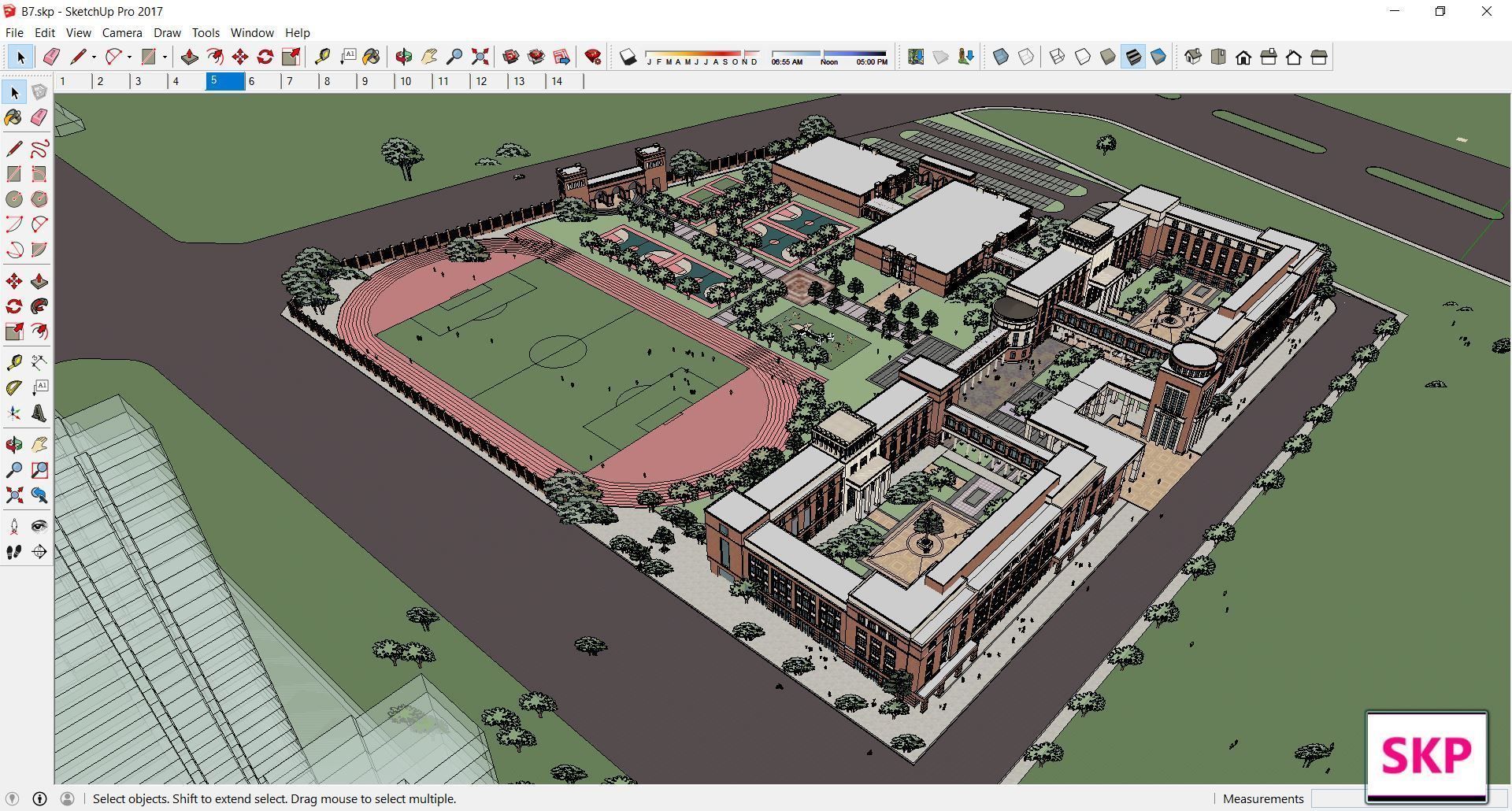 Sketchup School and University B7 3D model | CGTrader