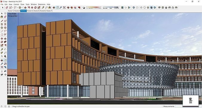 Sketchup School and University C3 3D model | CGTrader