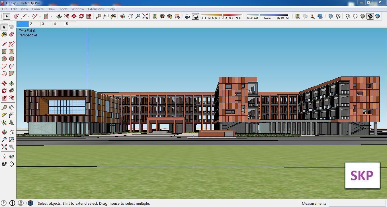 Sketchup School and University G3 3D model | CGTrader