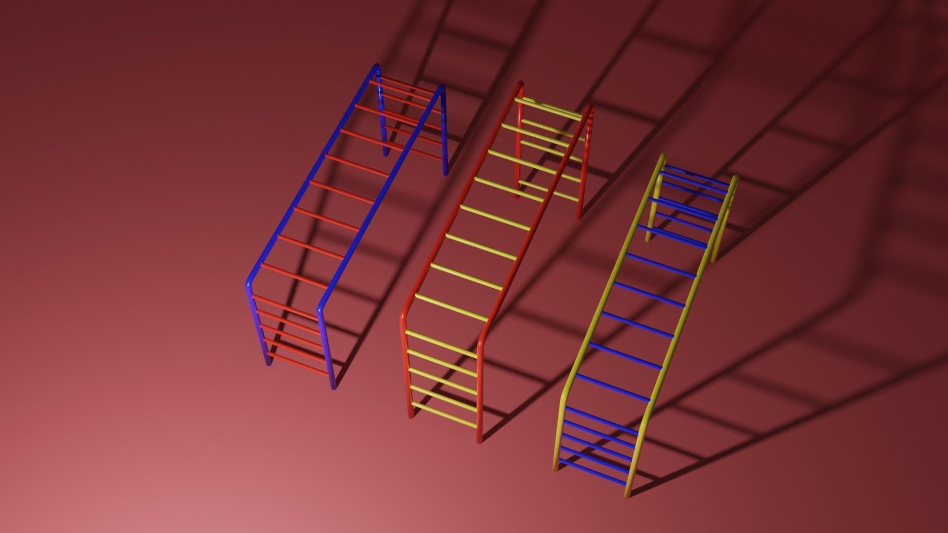 Park Ladders 3D model | CGTrader