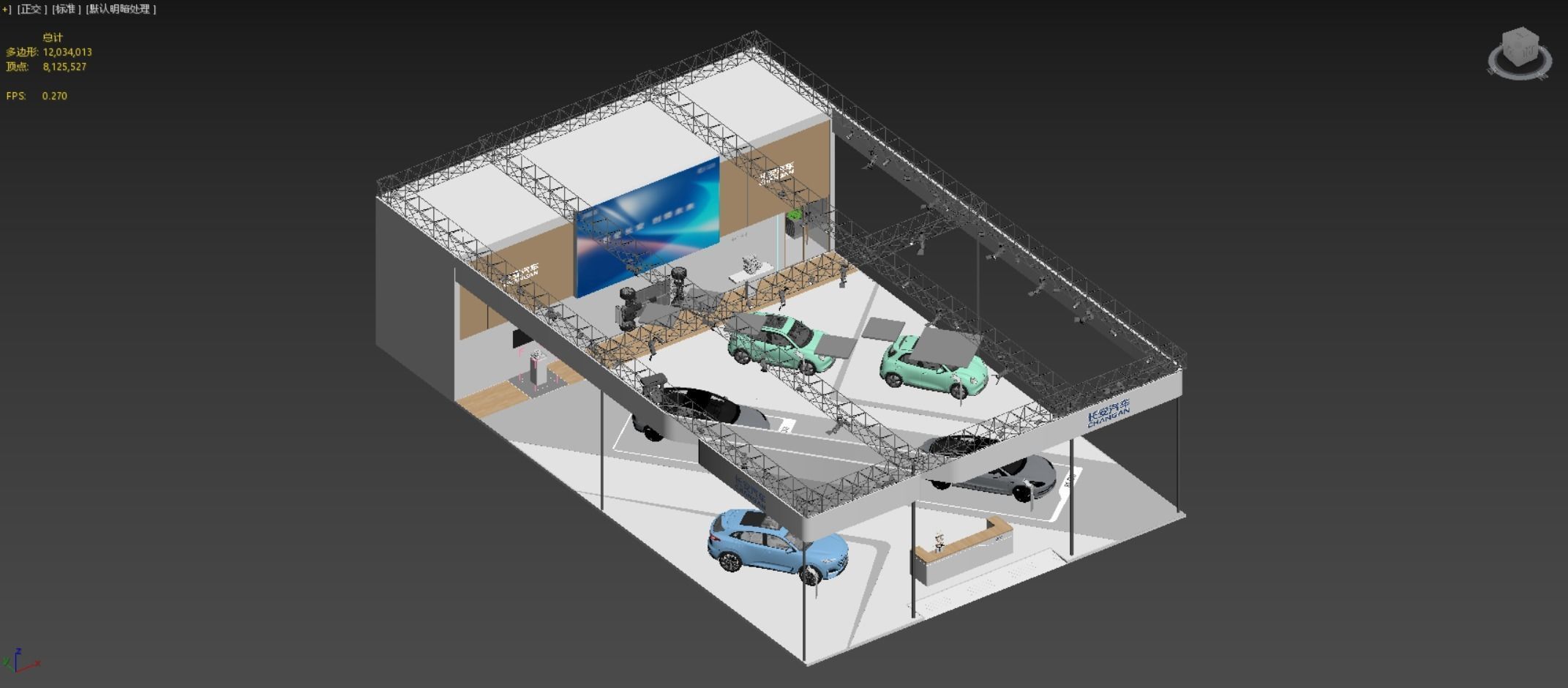 auto booth exhibition 3D model | CGTrader