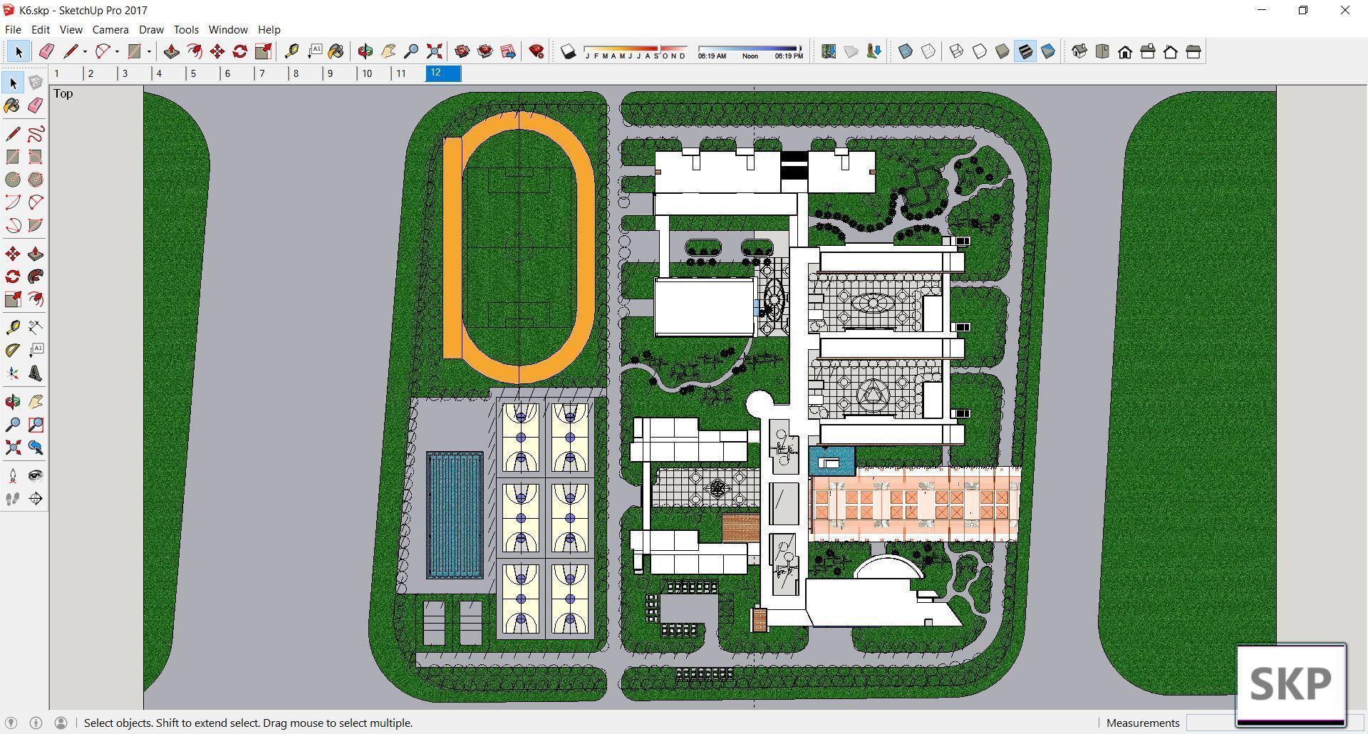 Sketchup School and University K6 3D model | CGTrader