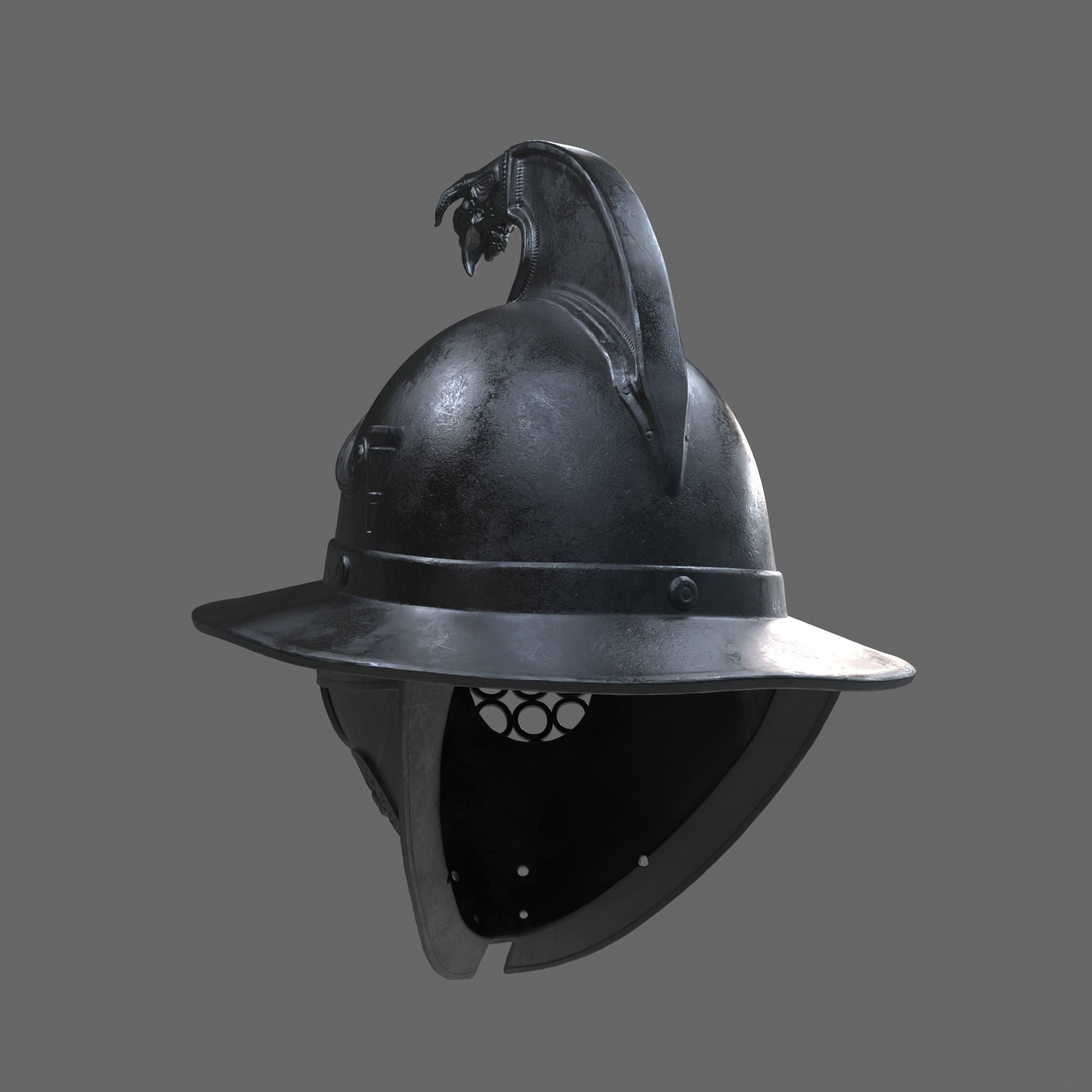 Gladiator helmet - Thraex 3D model | CGTrader