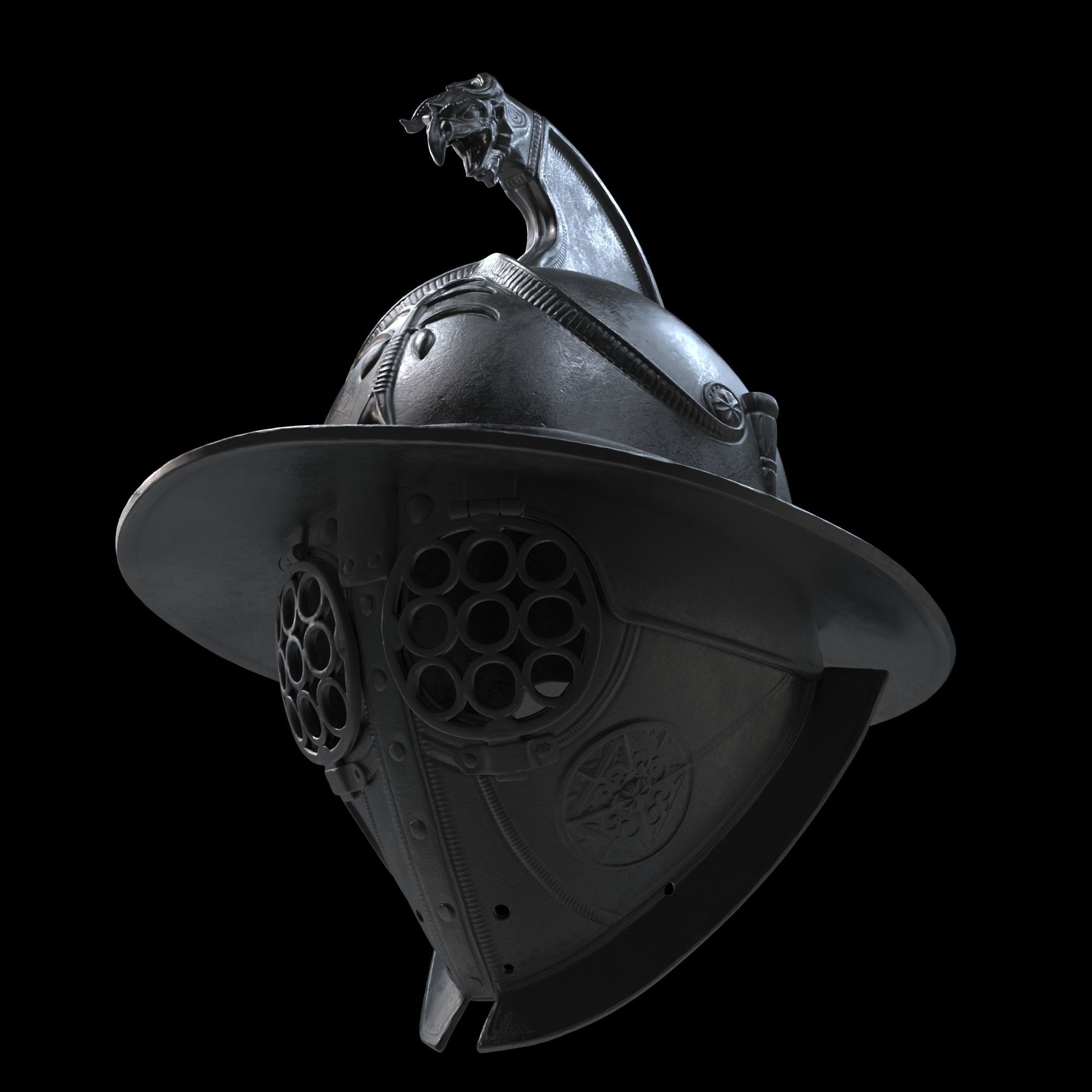 Gladiator helmet - Thraex 3D model | CGTrader