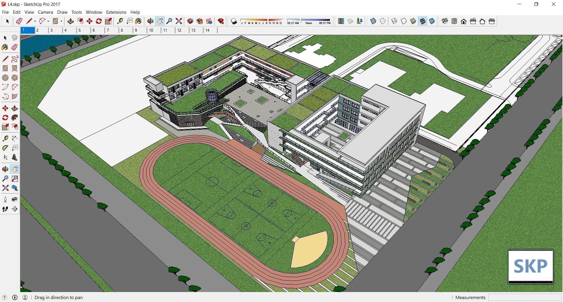 Sketchup School and University L4 3D model | CGTrader