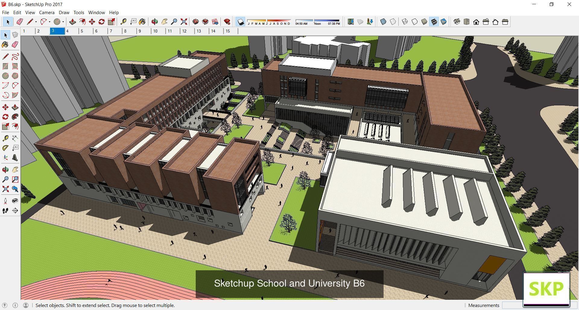 Collection 65 Sketchup School and University models | CGTrader