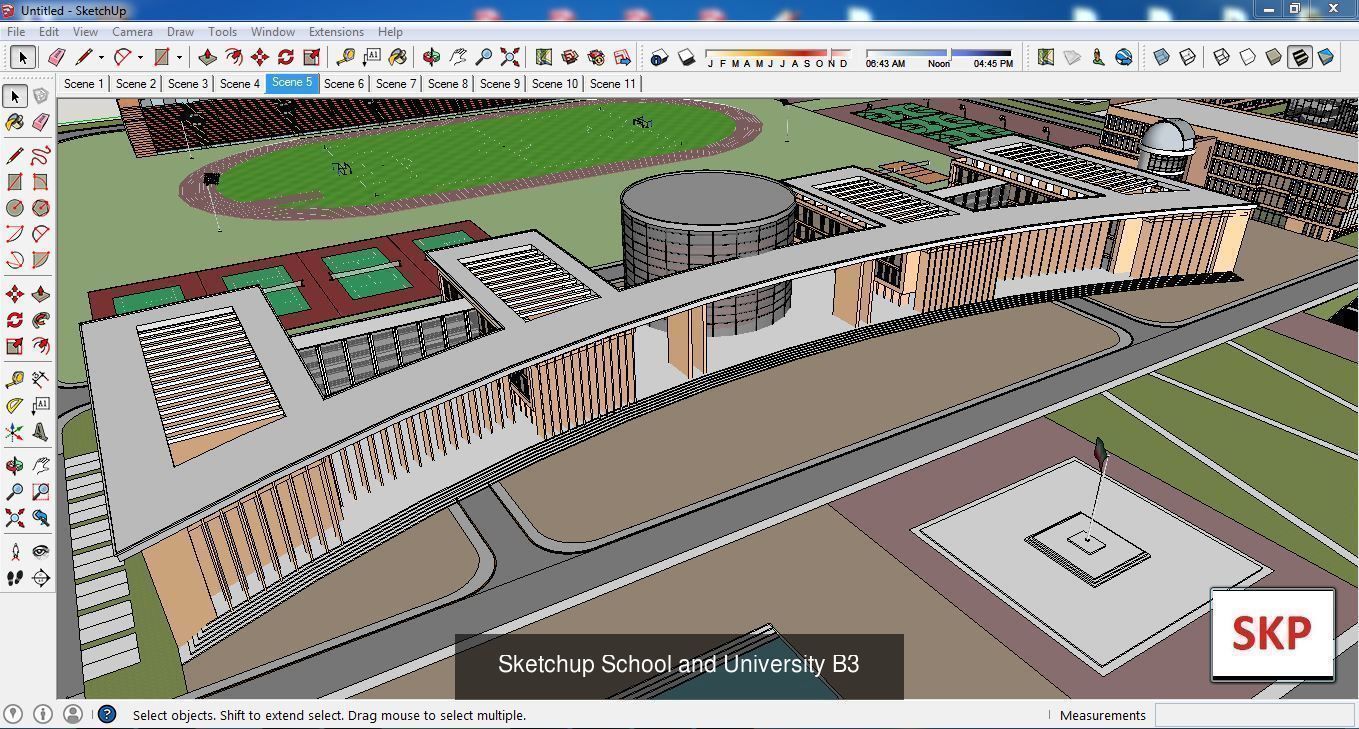 Collection 65 Sketchup School and University models | CGTrader