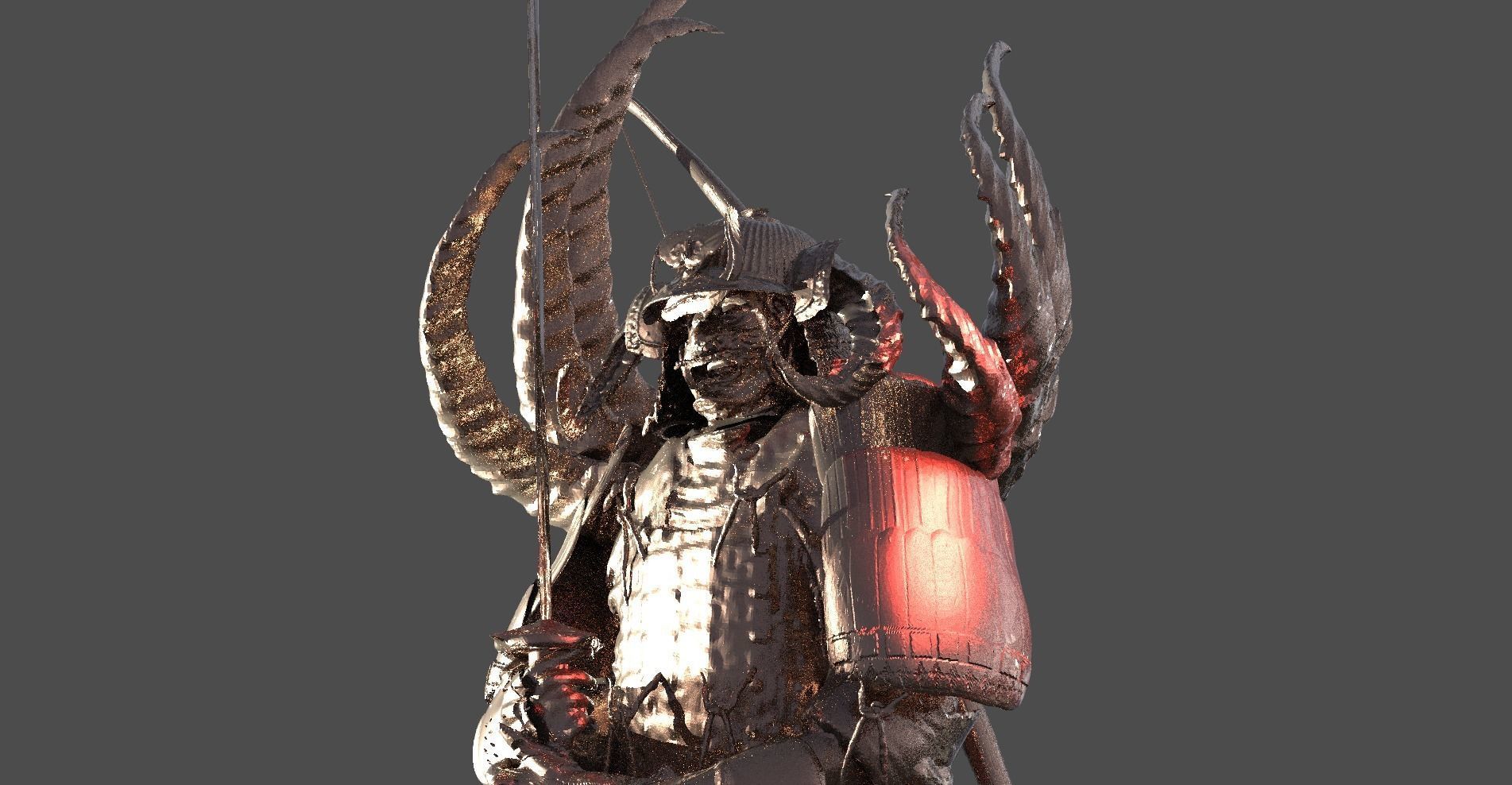 Arch Horned Demon Armour 3D model | CGTrader