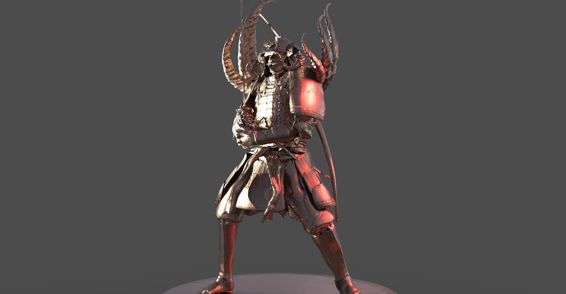 Arch Horned Demon Armour 3D model | CGTrader