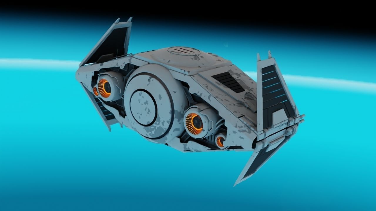 Star Wars interceptor concept 3D model | CGTrader