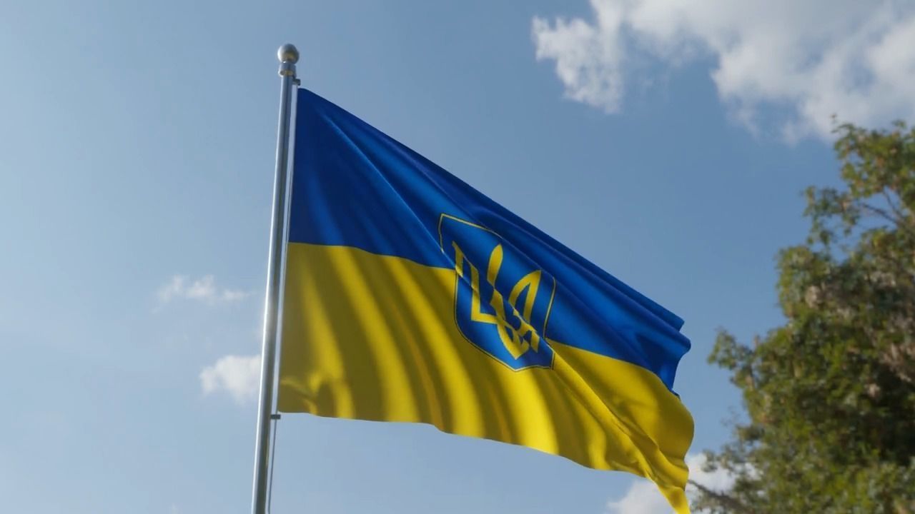 Ukraine flag animation 3D model animated | CGTrader