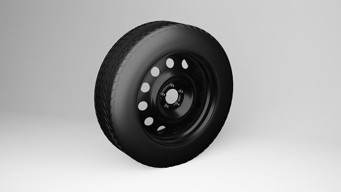 Steel Wheel 3D model | CGTrader