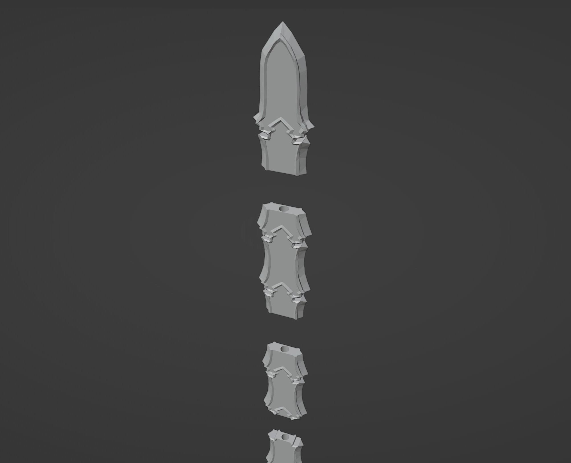 Haseo 5th Form Sword 3D Model - Dot Hack Cosplay 3D model 3D printable ...