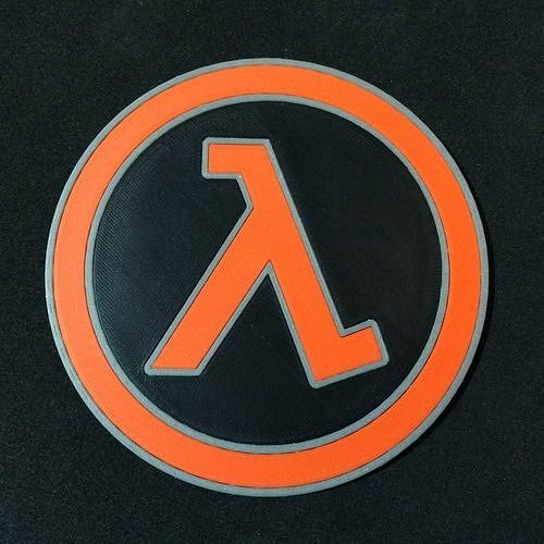 HalfLife Logo Coaster 3D model 3D printable | CGTrader