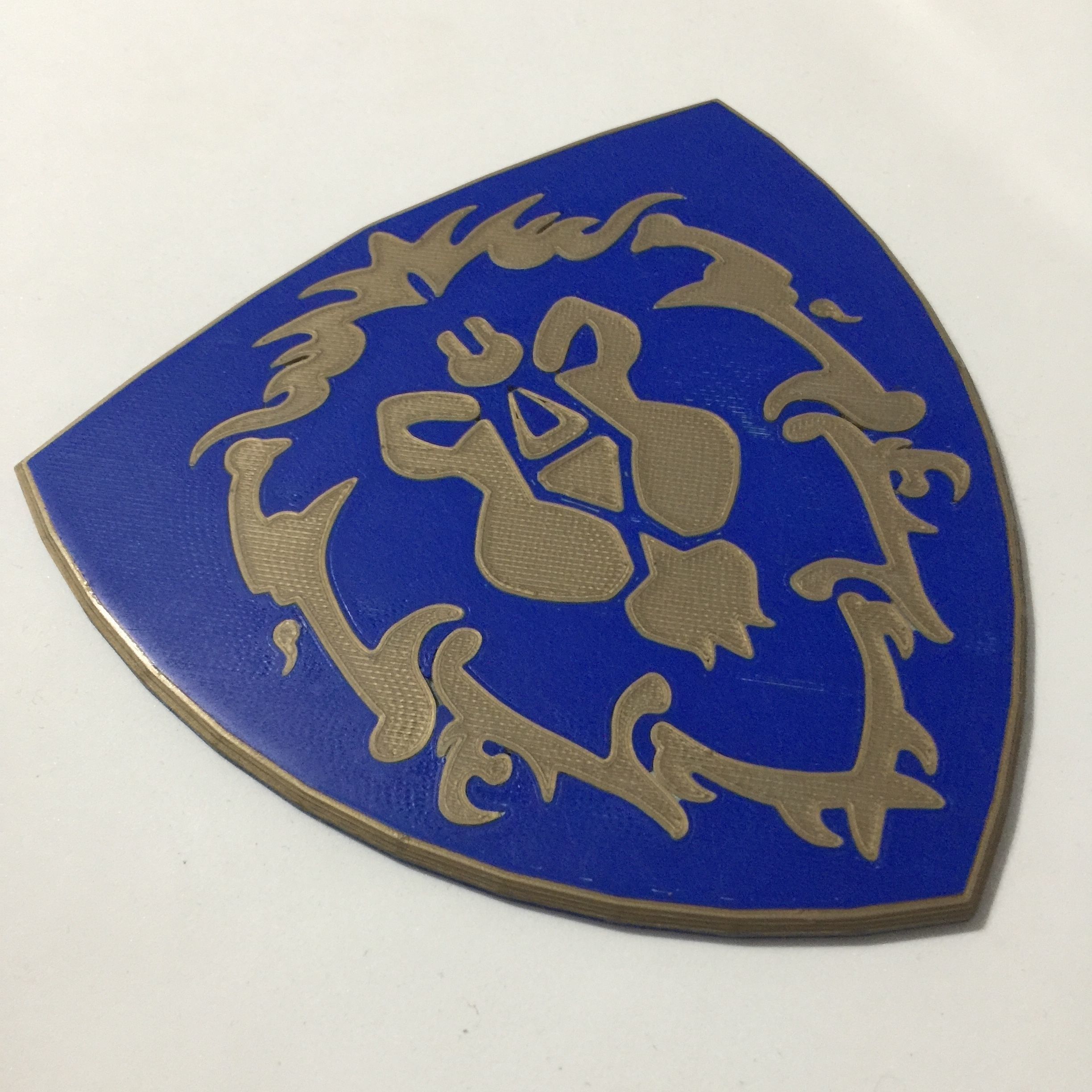 World of Warcraft Shield of the Alliance Coaster 3D model 3D printable ...