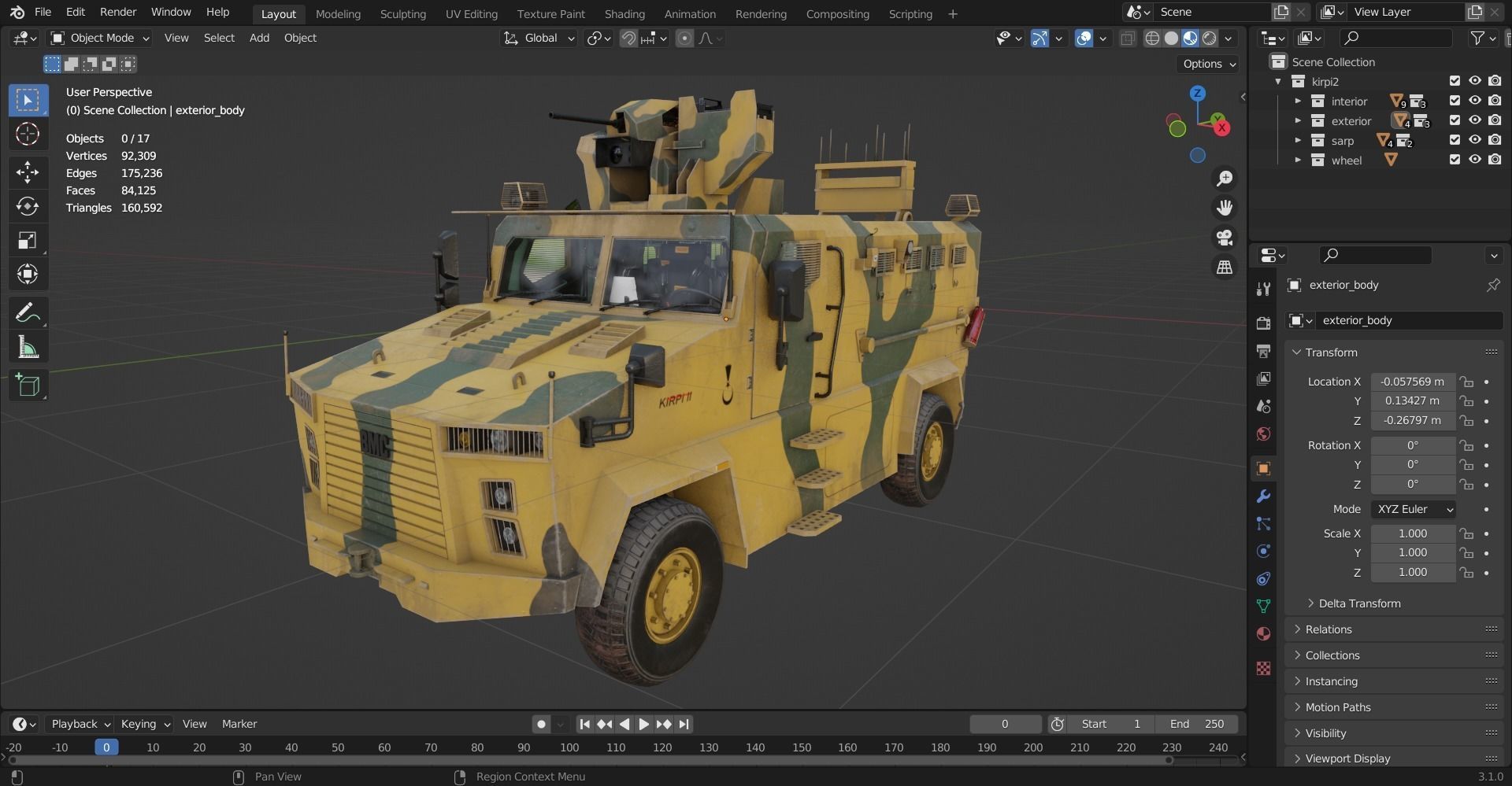 3D model BMC - Kirpi 2 VR / AR / low-poly | CGTrader