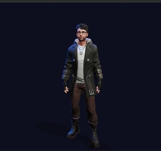 ALEX STREET CHARACTER FOR CREATING STYLE GAMES Battle Royale 3D model ...