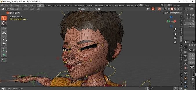 3D model Ivvone rig VR / AR / low-poly | CGTrader