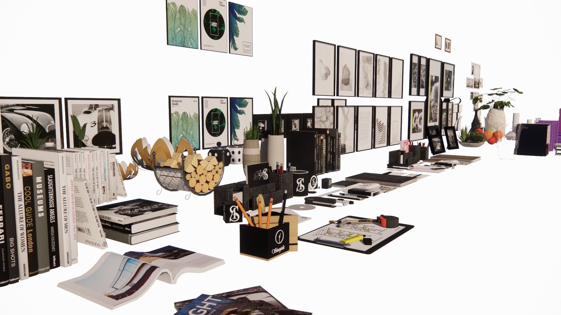 Accessories decoration interior 3d model Part 2 3D model | CGTrader