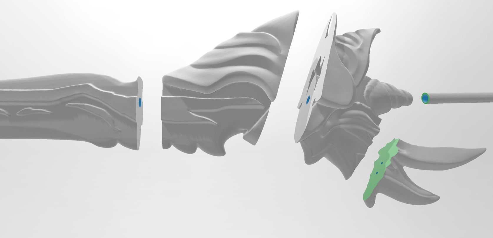 Elsword - Elesis Blazing Heart Sword Digital 3D Model 3D model 3D ...