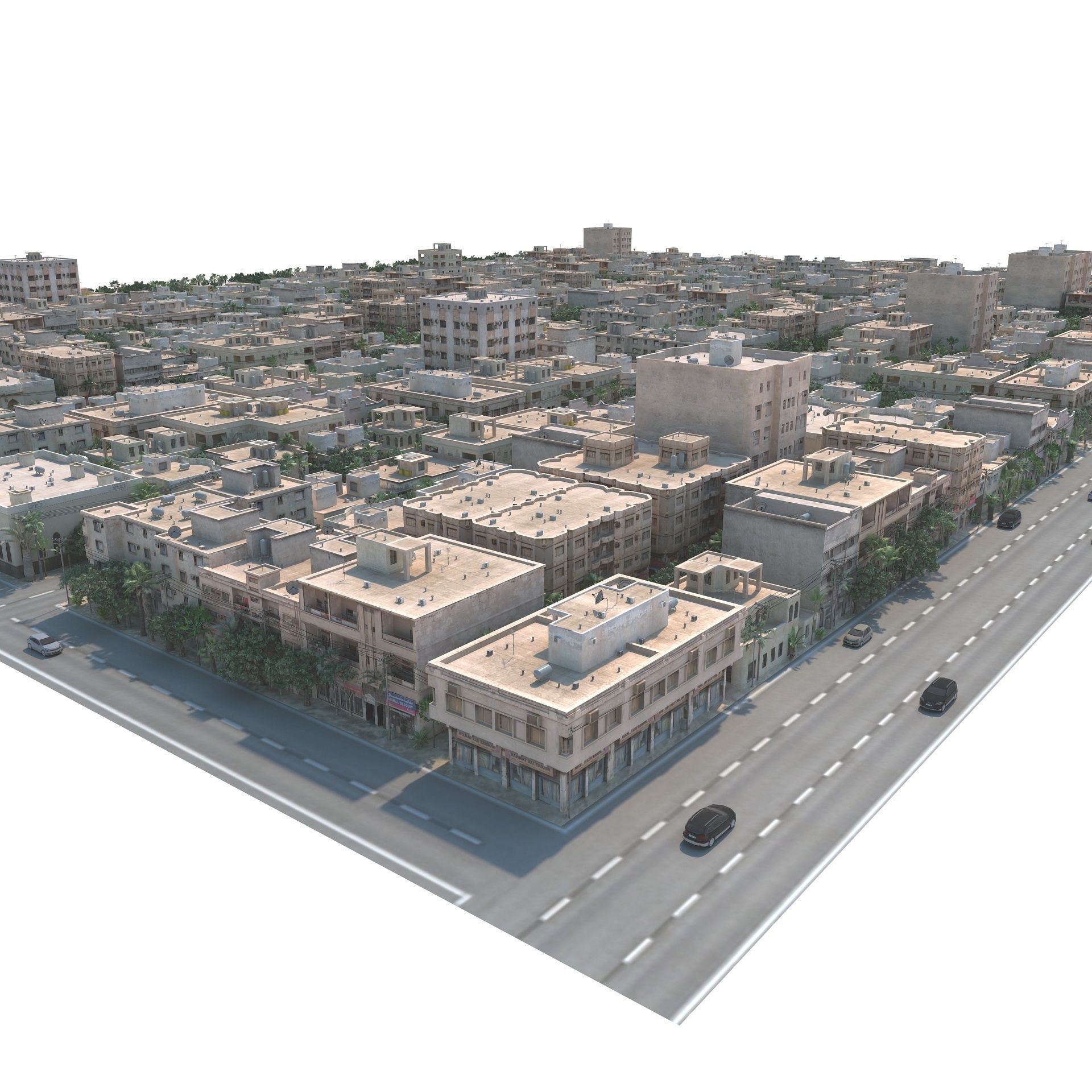 urban building complex 3D model | CGTrader