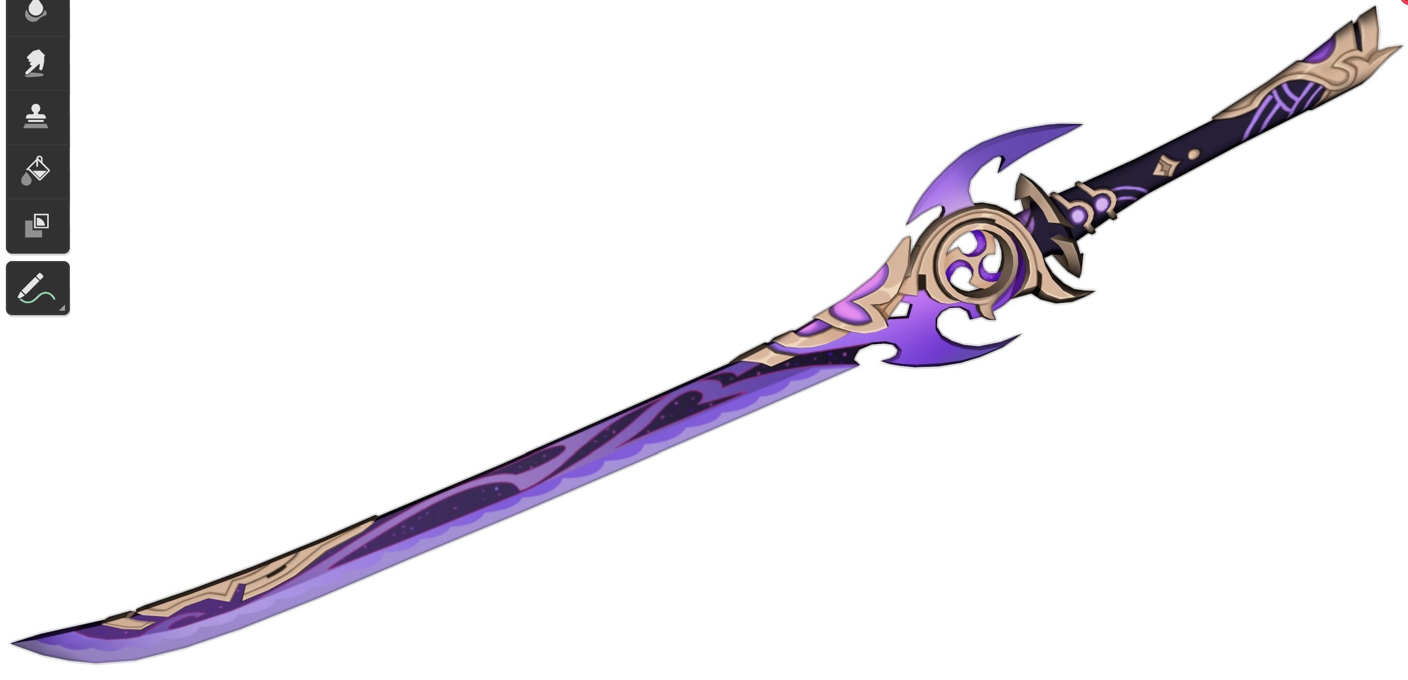 Mistsplitter Reforged Digital 3D Model - Genshin Impact 3D model 3D ...