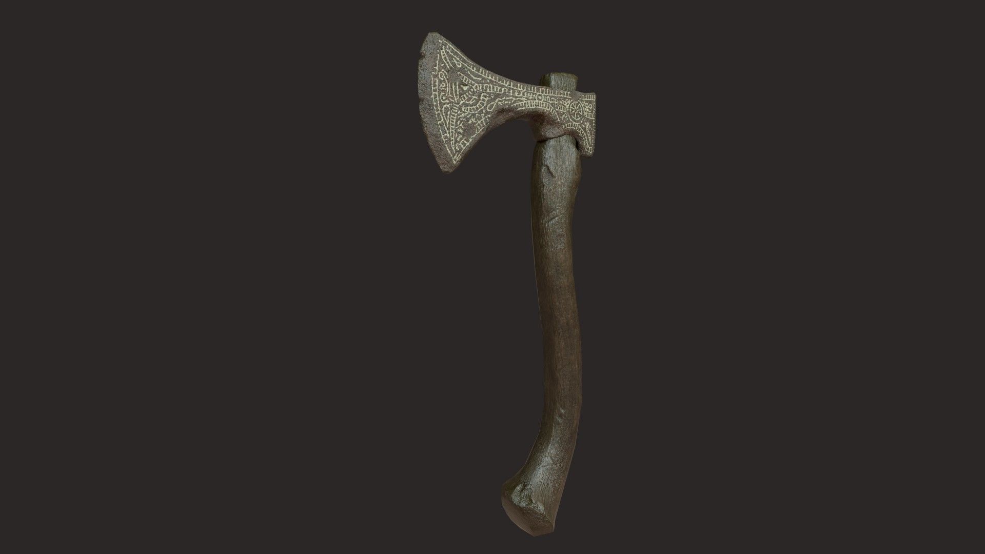 3D model Rust museum scandinavian battle axe VR / AR / low-poly | CGTrader