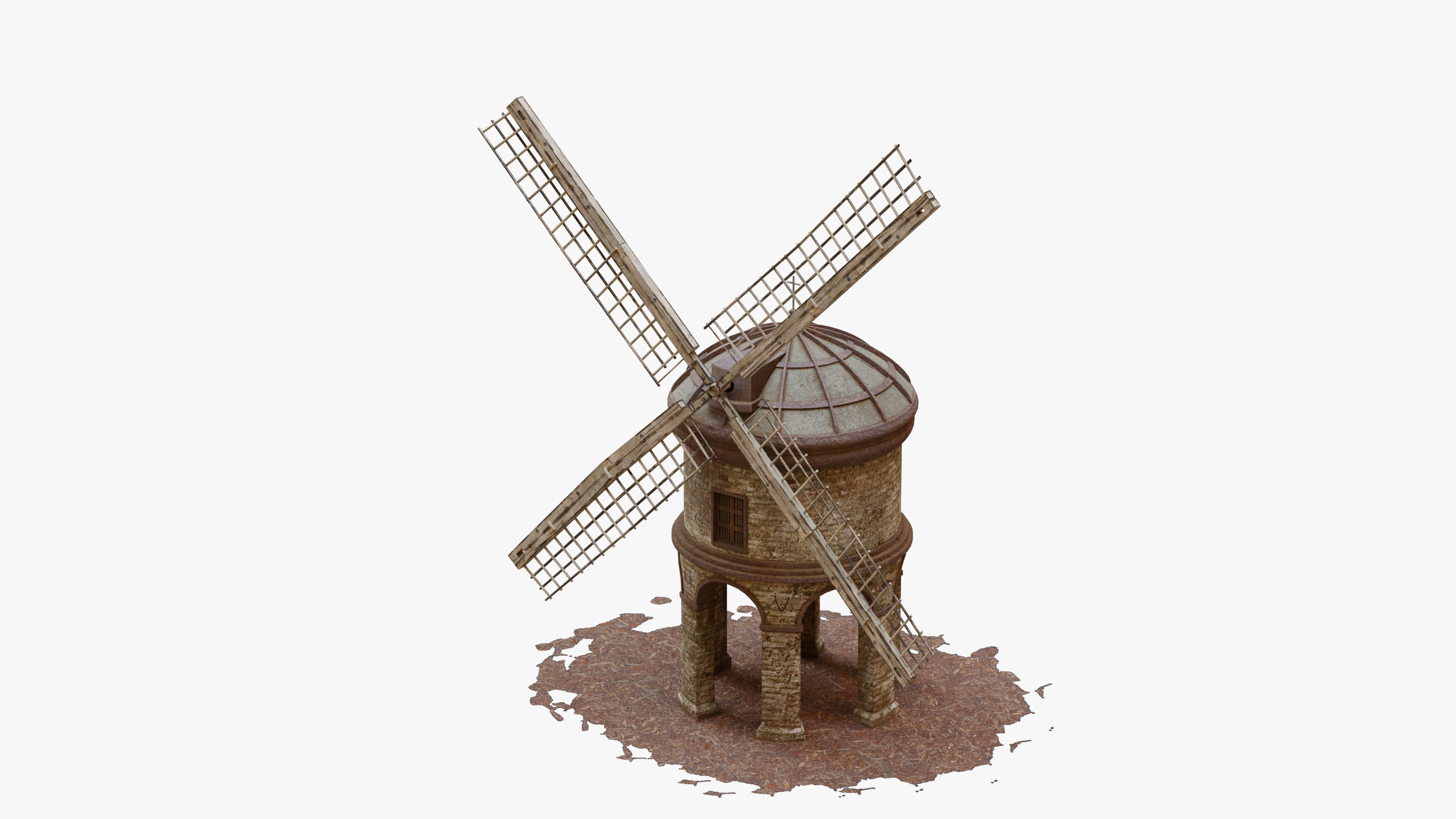 ArchViz - Wind Mill 3D mode 3D model animated | CGTrader