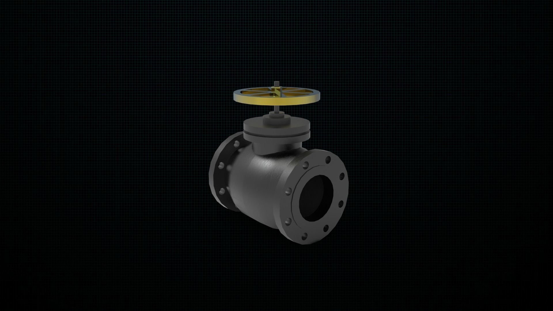 ball valve 3D model 3D printable | CGTrader
