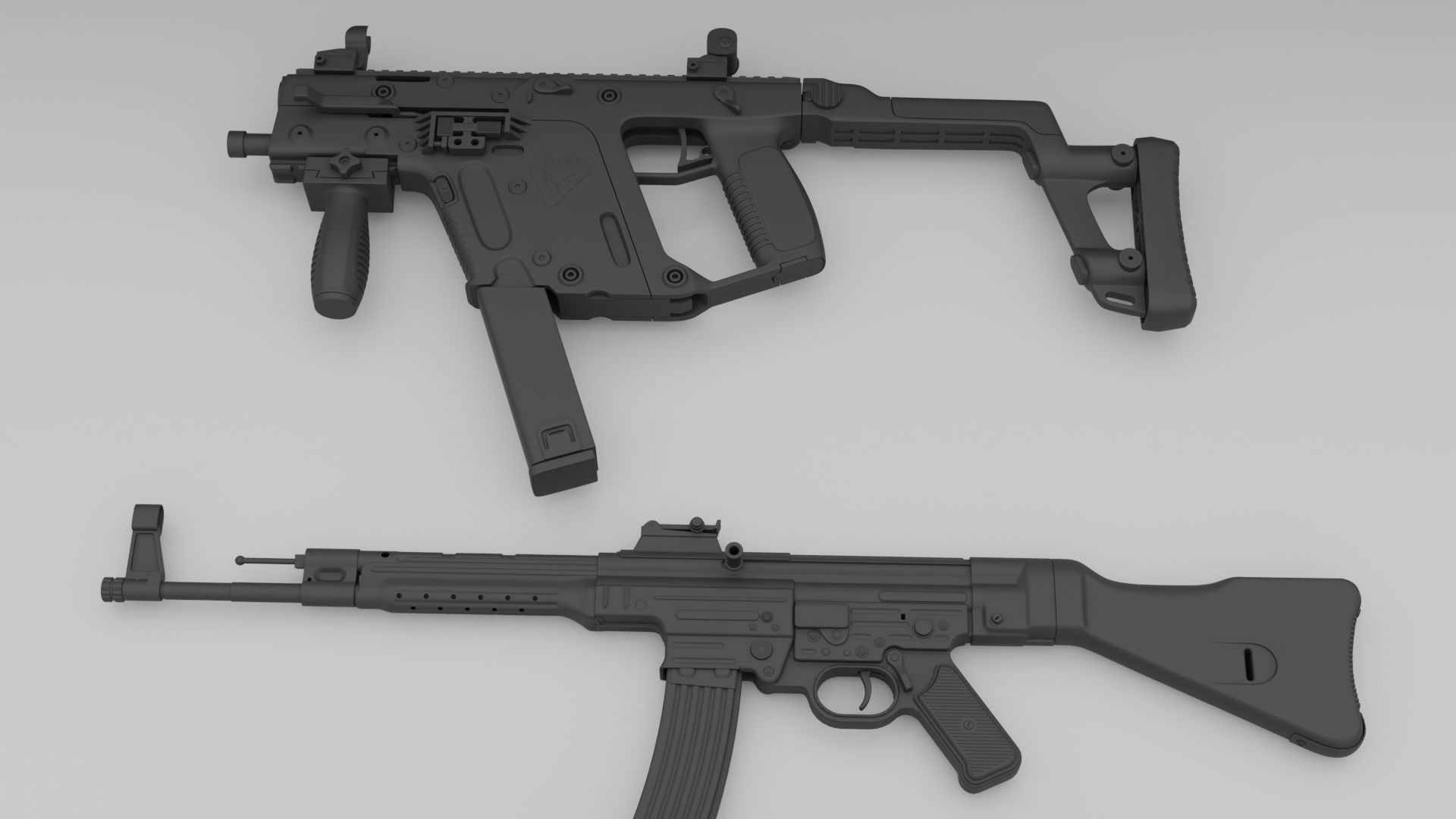 3D Gun Kitbash Game Ready 3D model | CGTrader