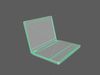 Laptop Computer - gmae ready free model free VR / AR / low-poly 3D ...