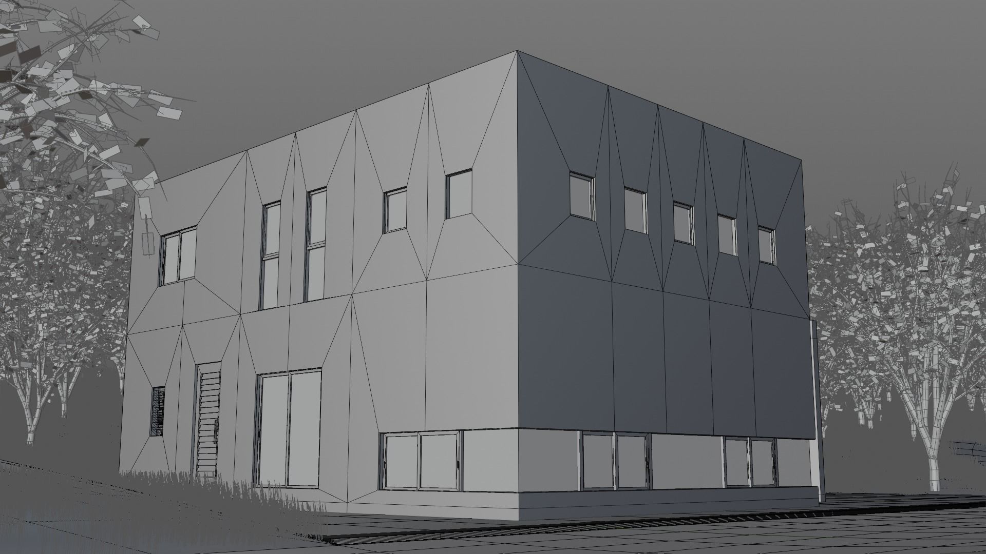 Japanese modern house 3D model | CGTrader