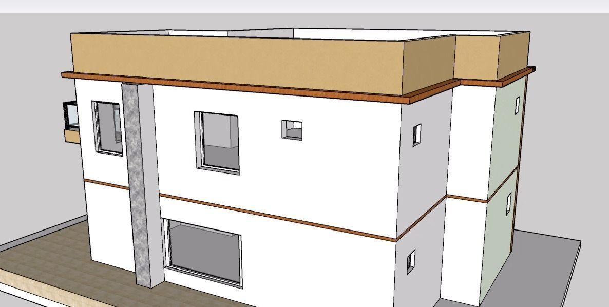 REVIT AND SKETCHUP DOUBLE STOREY HOUSE 3D model animated | CGTrader