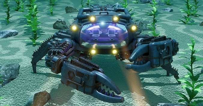 Robot lobster 3D model rigged | CGTrader