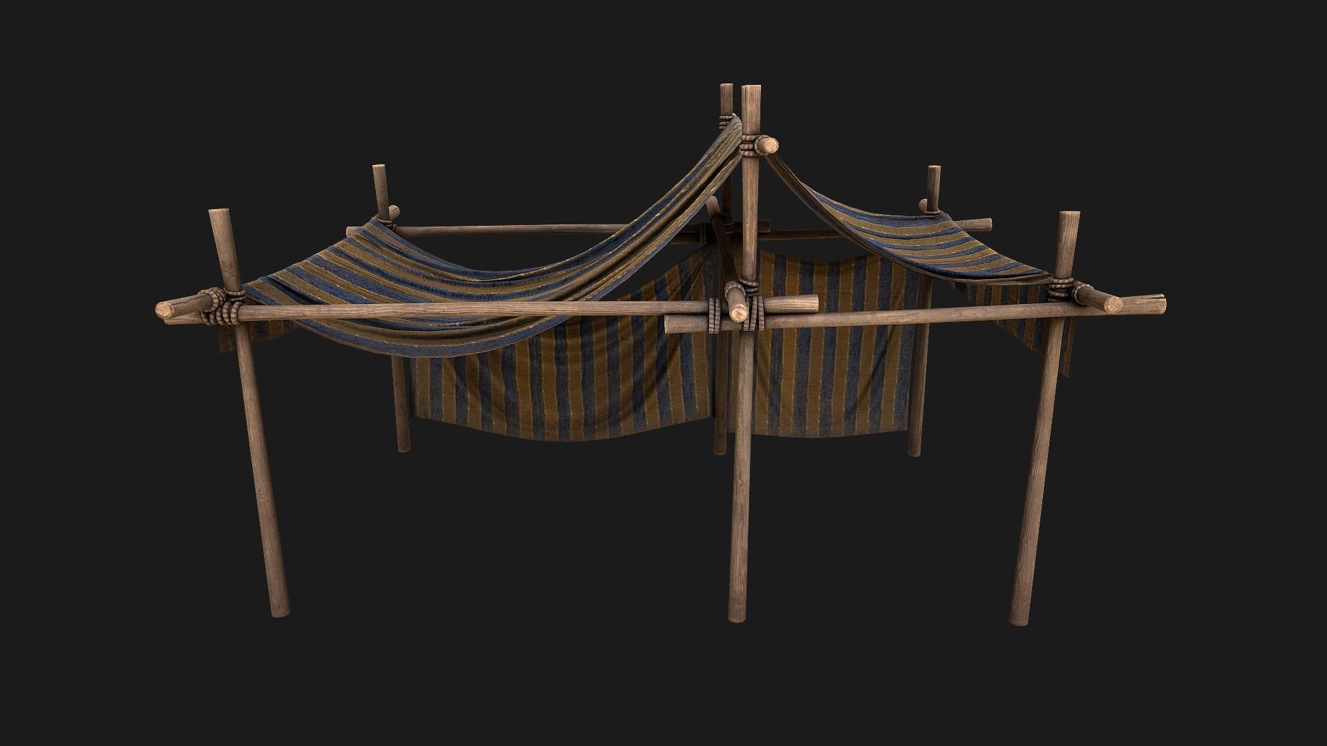 3D model Medieval knight Tent Stalls VR / AR / low-poly | CGTrader