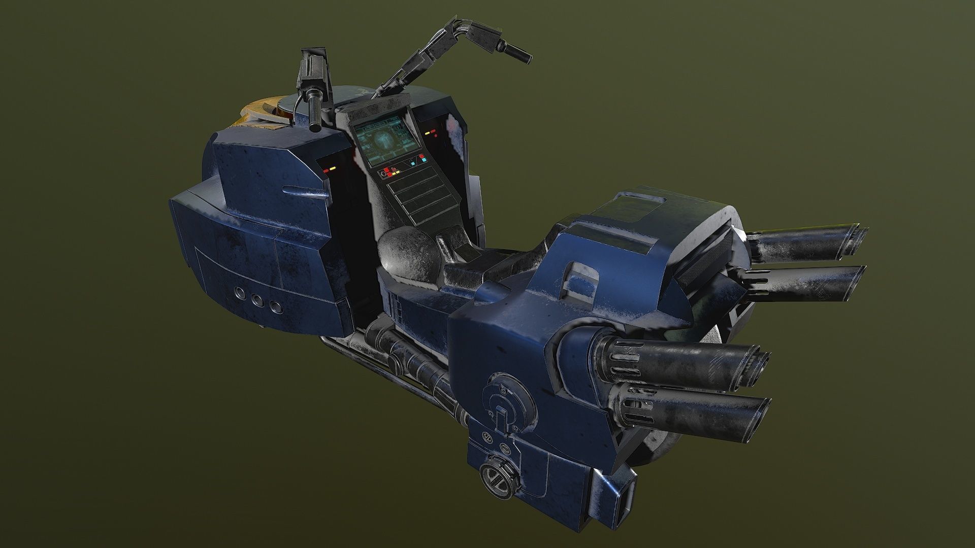 Lawmaster Motorbike Judge Dredd 3D model | CGTrader